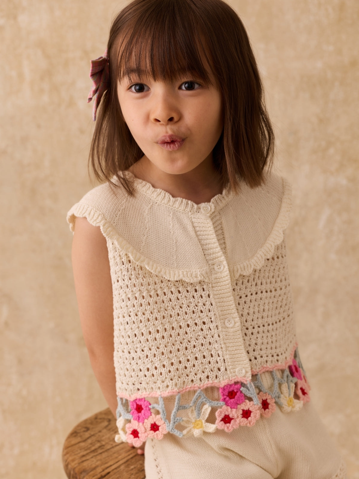 Elea Crochet Knit Top | Danrie