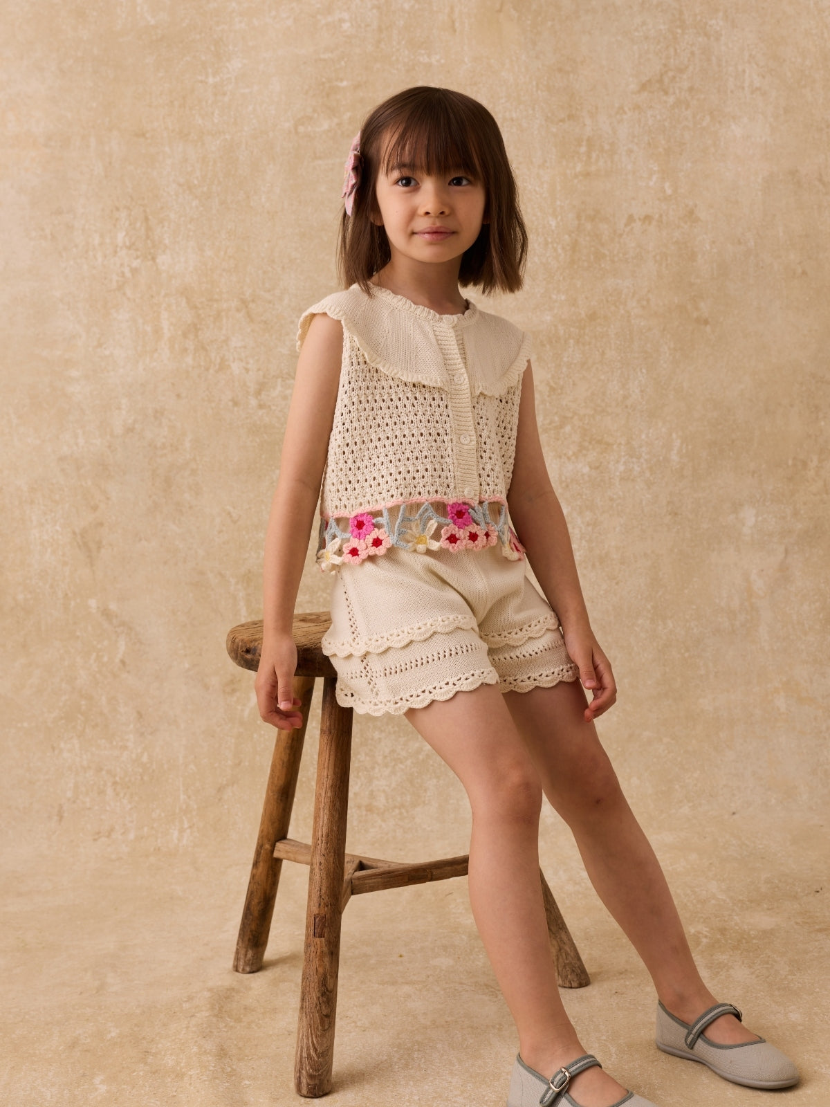 Elea Crochet Knit Top | Danrie
