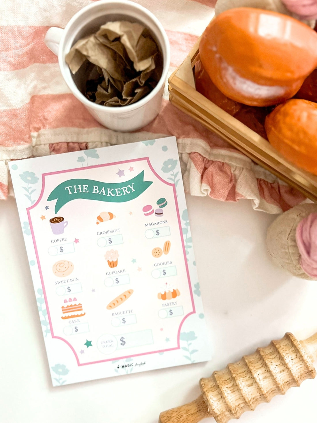 Pretend Play Notepads: Cafe Treats