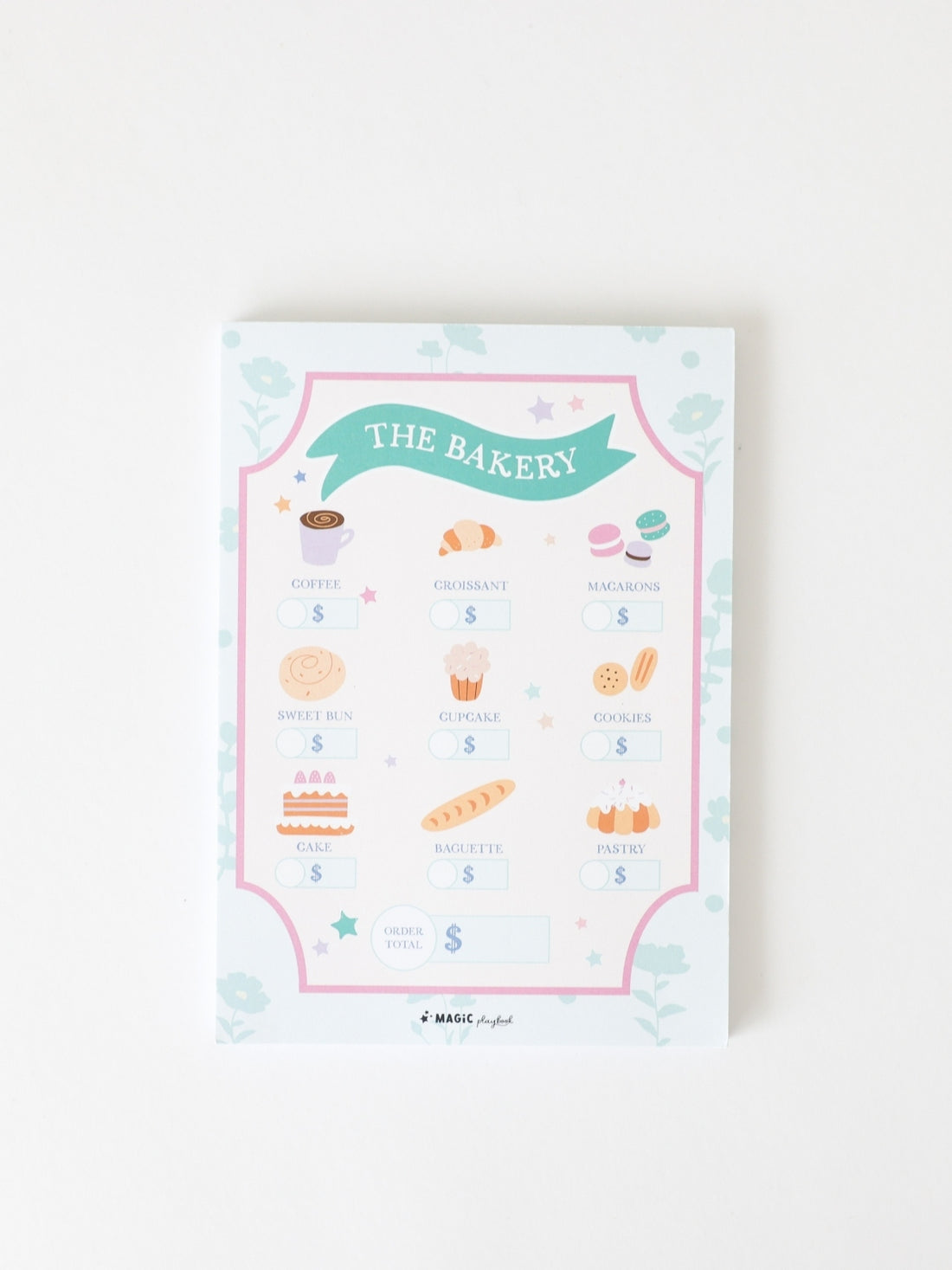 Pretend Play Notepads: Cafe Treats